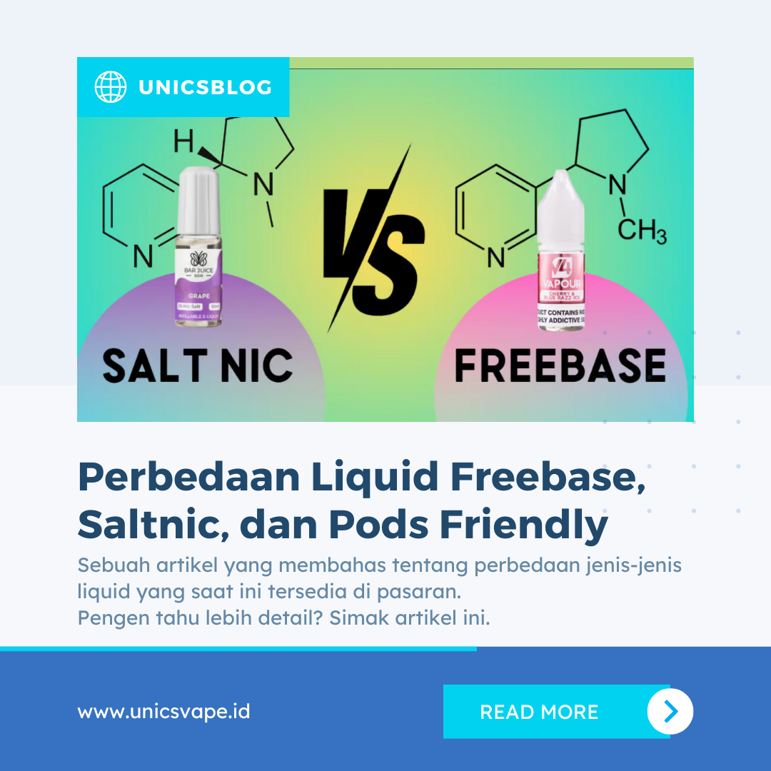 Apa Perbedaan Liquid Freebase, Saltnic (Salt Nicotine), dan Pods ...